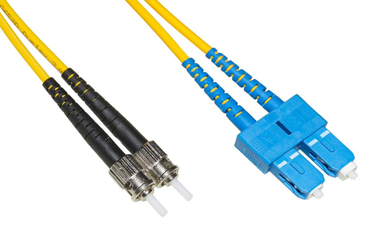 CAVO FIBRA OTTICA SC A ST SINGLEMODE DUPLEX UPC MT.1 CAVI ST-SC