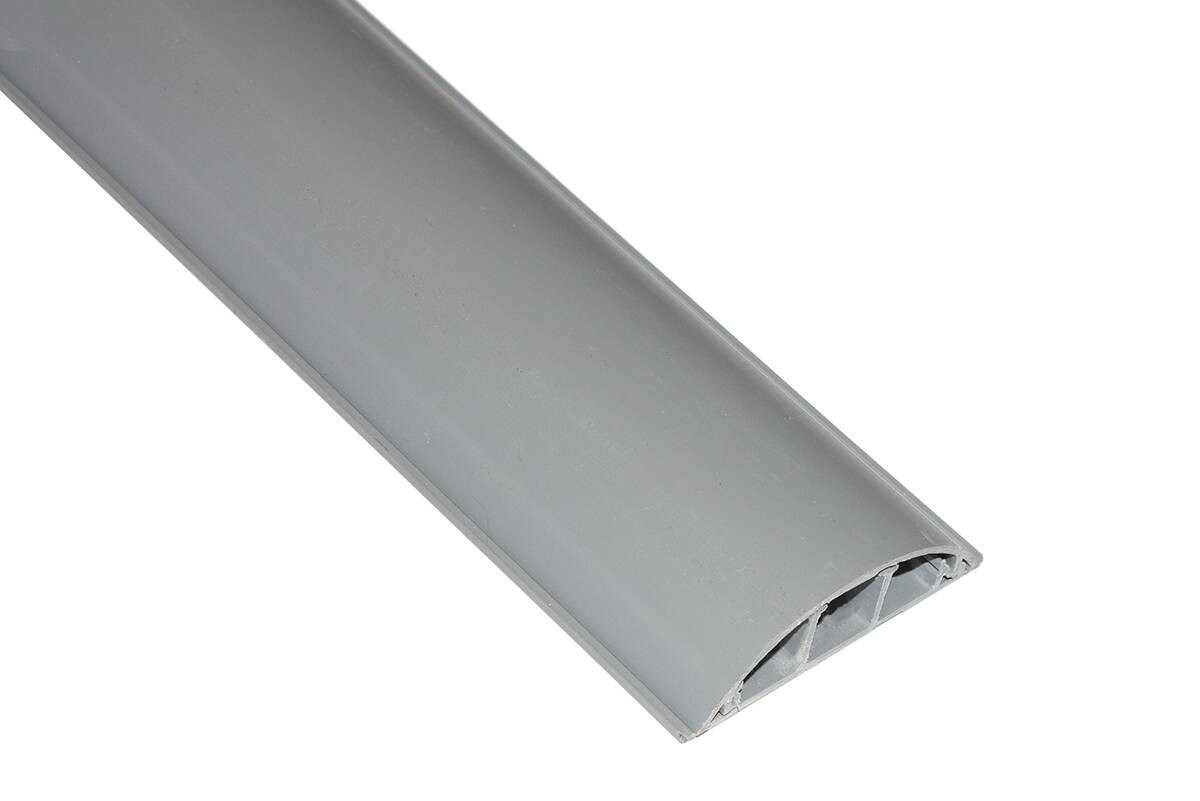 CANALINA BOMBATA PASSACAVI DA PAVIMENTO PVC 75X20 CON COPERCHIO SCO...